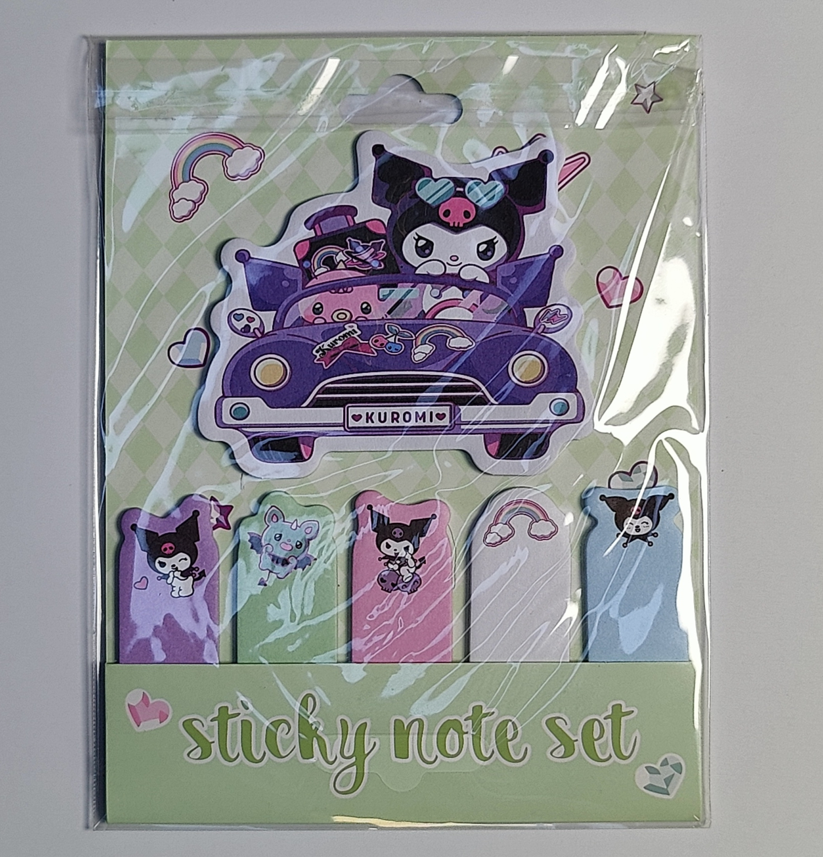 Sticky Notes Set Sanrio line Character Kuromi - flipzone.pk